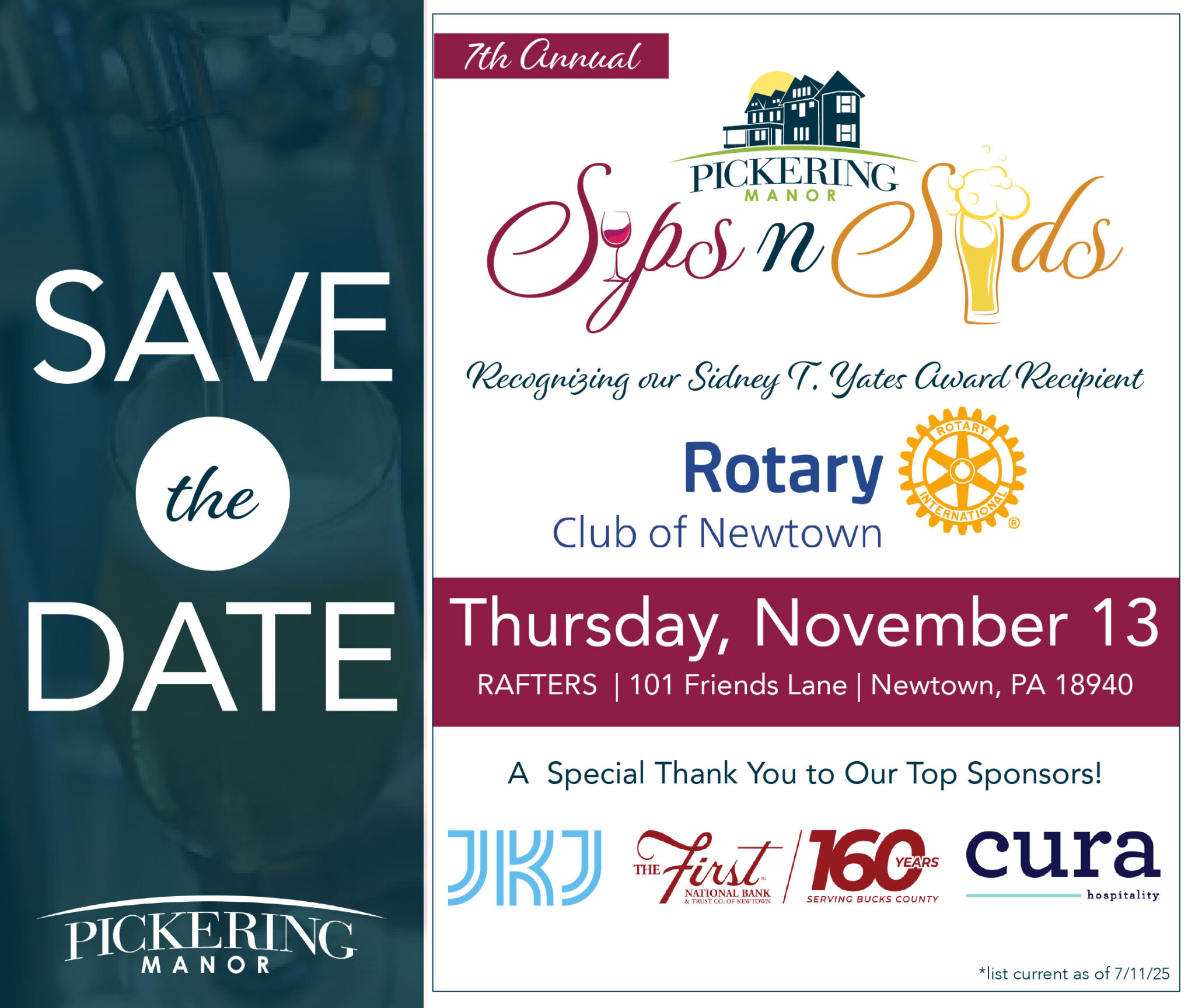 Corporate Partners & Business Gifts to Pickering Manor Bucks County